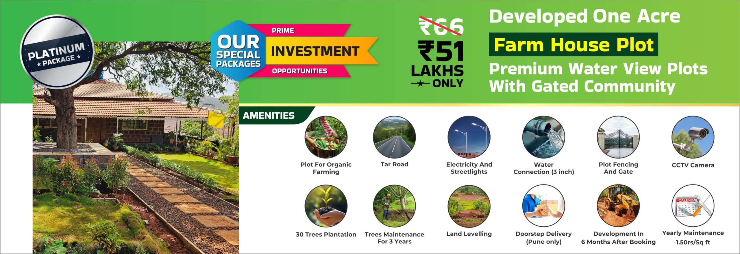 Farmhouse Plot near Pune/ Organic Farming Plot near Pune